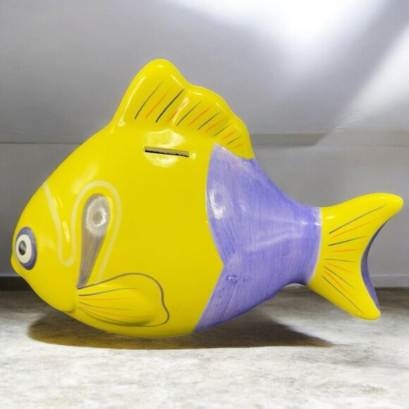 Mayabella | Accents | Mayabella Piggy Bank Hand Painted In Yucatan ...